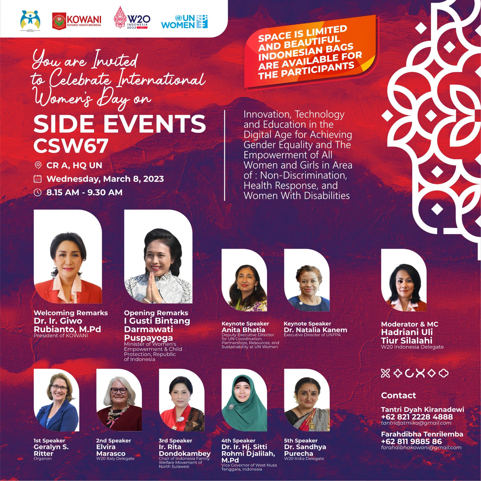 CSW 67 - International Council of Women - Conseil International des Femmes ICW-CIF